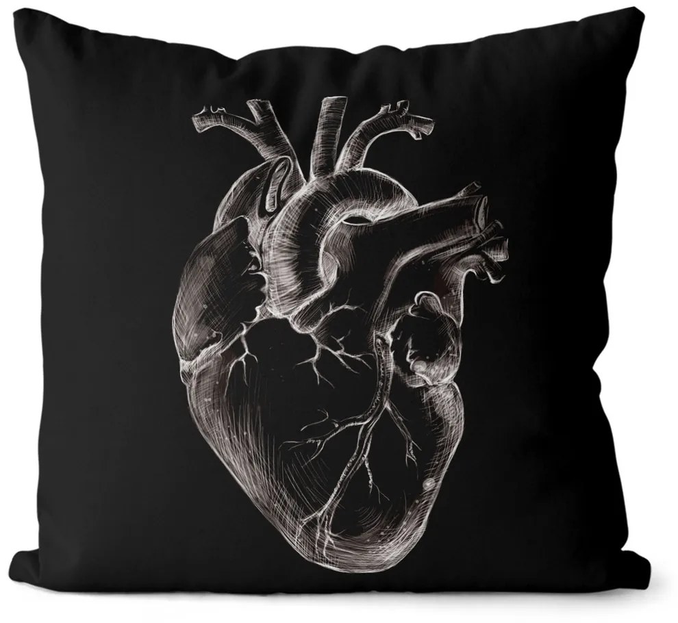 Polštář Scary Heart (Velikost: 55 x 55 cm)