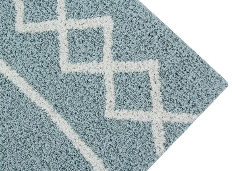 Lorena Canals koberec 120 x 160 kosočtverce, modrý - Bereber