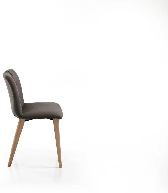 Max Home Luxusní židle Nataly vzorník tkaniny: crystal 03, nohy: kovové kónické perlové béžové RAL 1035