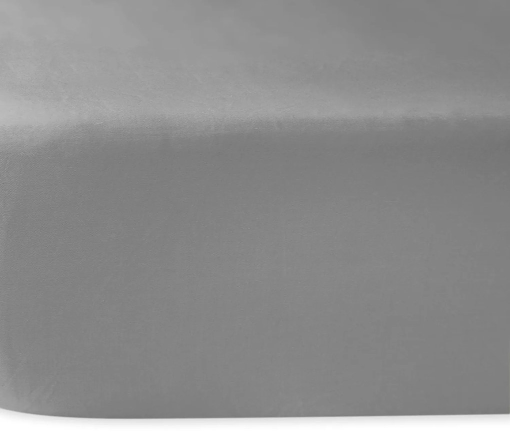 SATÉNOVÉ PROSTĚRADLO 024 200X220 CM ŠEDÁ