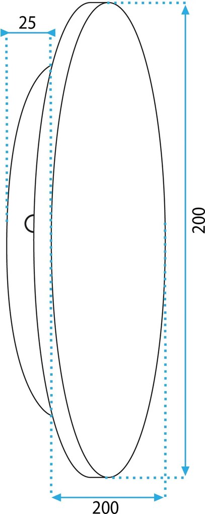 Toolight Toolight, LED nástěnné svítidlo 20cm 12W APP1405-W WOOD, přírodní hnědá, OSW-03086