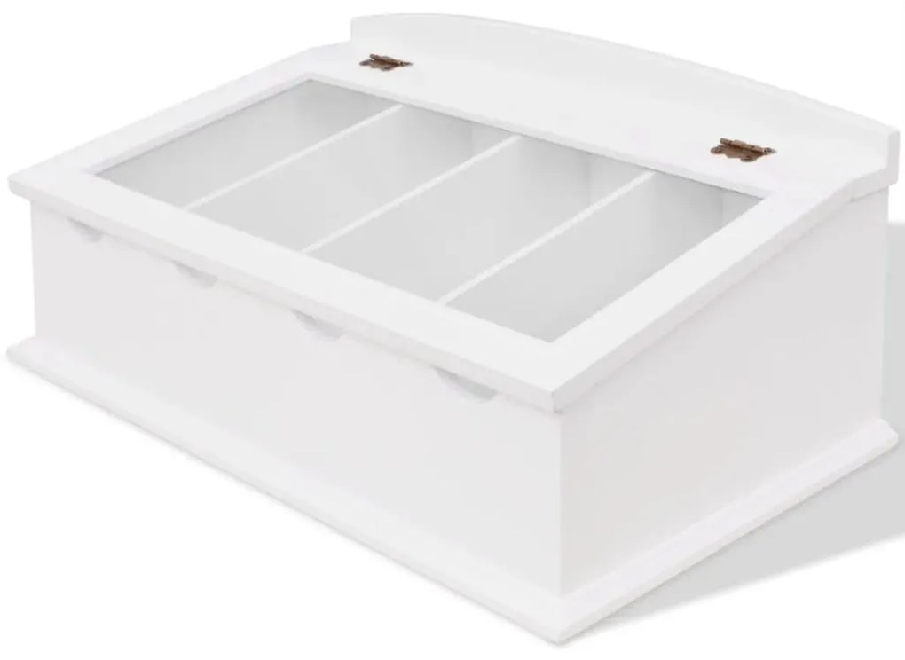Zásobník na příbory MDF bílý, v barokním stylu 242645