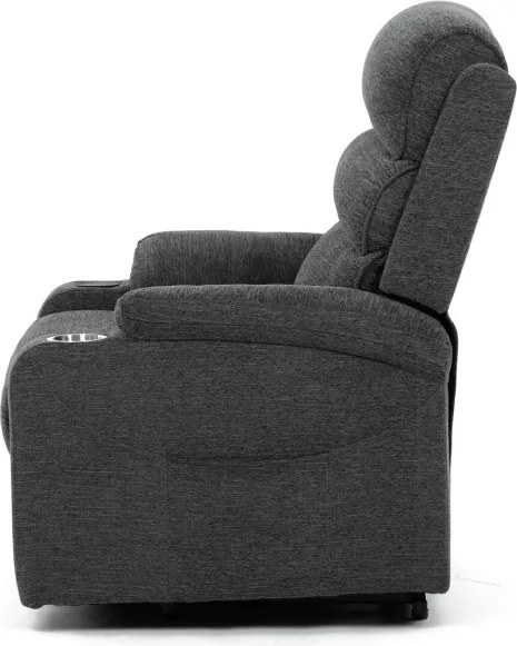 Polohovací křeslo šedé, elektrické TV-S8348 GREY2