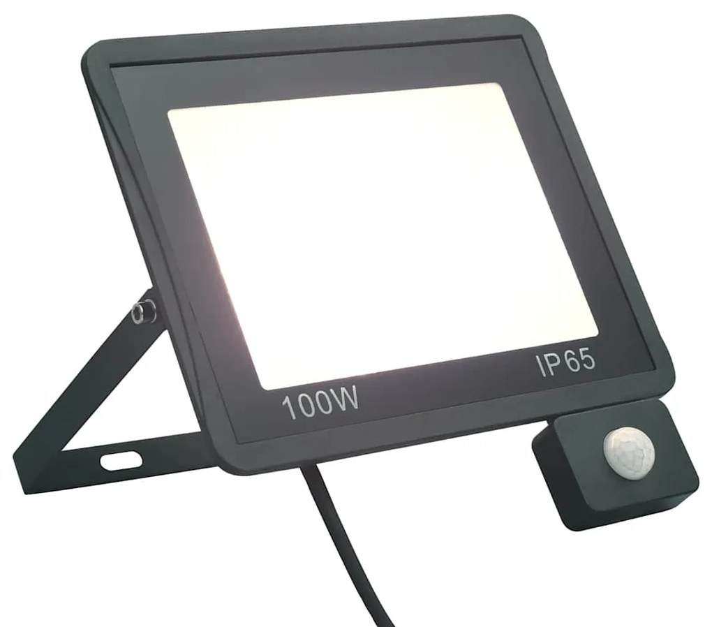 LED reflektor se senzorem 100 W studené bílé světlo 149632