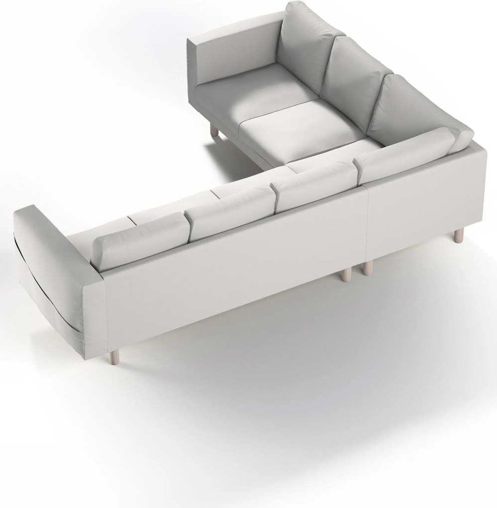 Potah na pohovku IKEA Norsborg rohová 5-místná barva šedá látka pletený vzor