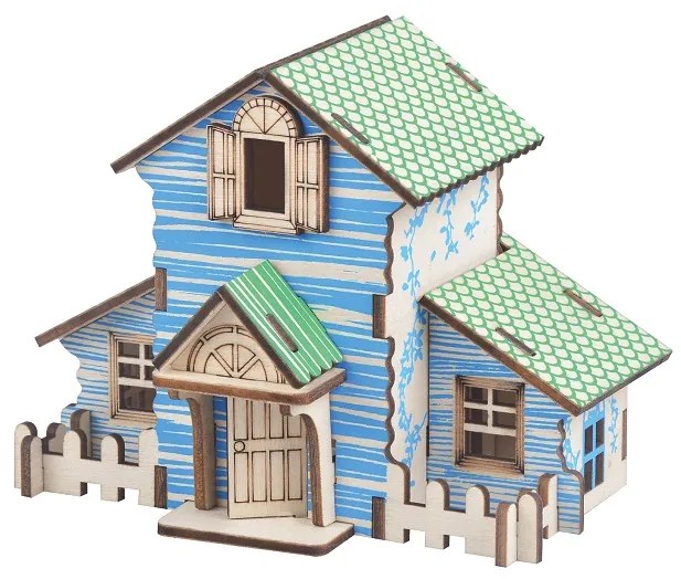 Woodcraft construction kit Woodcraft Dřevěné 3D puzzle Lesní chata