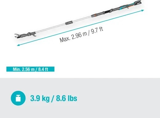 © 2026 GARDENA Akumulátorové teleskopické vyvětvovací nůžky HighCut 250/18V P4A set