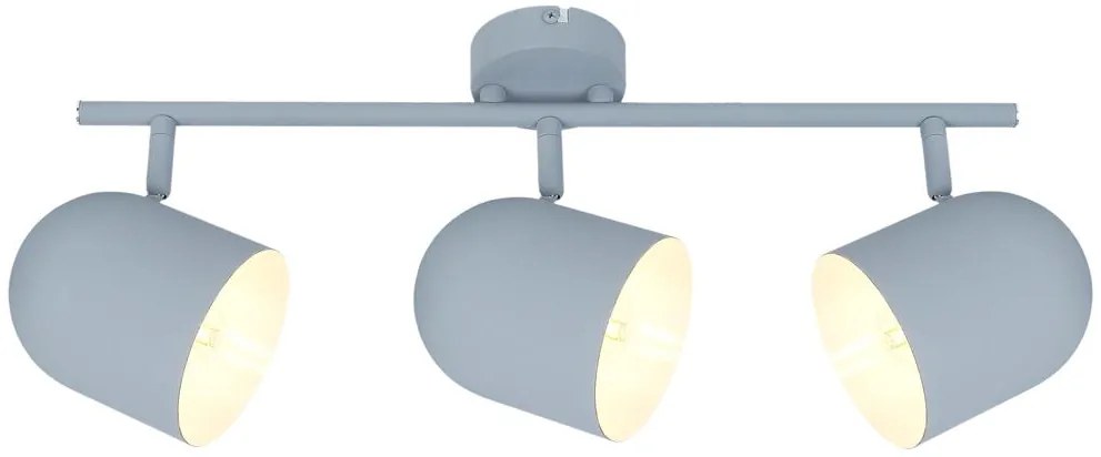 Šedé stropní svítidlo Azuro pro žárovku 3x E27  - Candellux