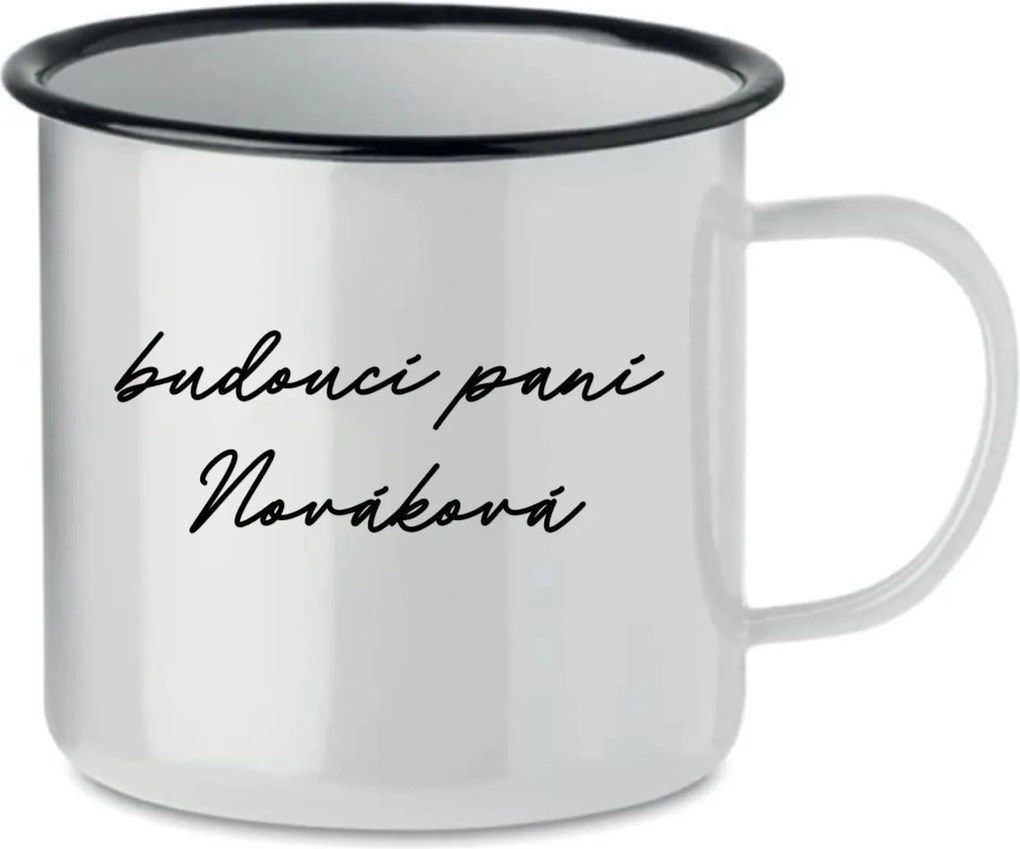 Personalizovaný retro plecháček - budoucí paní