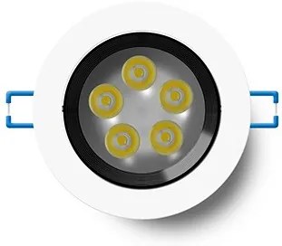 Podhledové LED svítidlo, Ø11cm, 5W, teplá bílá