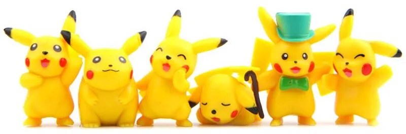 Figurky Pikachu 3-6 cm Pokemon 18 ks