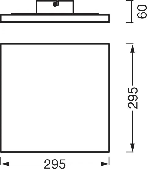 Osram - LED Panel přisazený PLANON LED/20W/230V 3000K 30x30 cm bílá