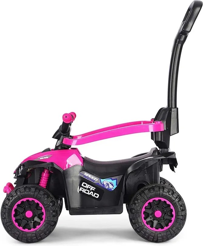 Dětské odrážedlo s vodící tyčí Milly Mally Wild 3v1 pink