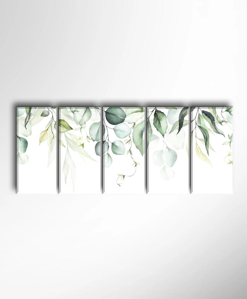 Malvis ® Obraz Elegantně jemné větvičky ROZMĚR (šířka x výška): pětidílné schody obdélník 200x100 cm
