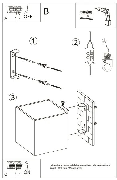 Brilagi -  LED Nástěnné svítidlo MURO 1xG9/4W/230V černá