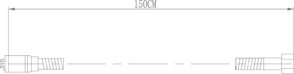 SAPHO LUX opletená sprchová hadice, roztažitelná 150-180cm, chrom FSACC293