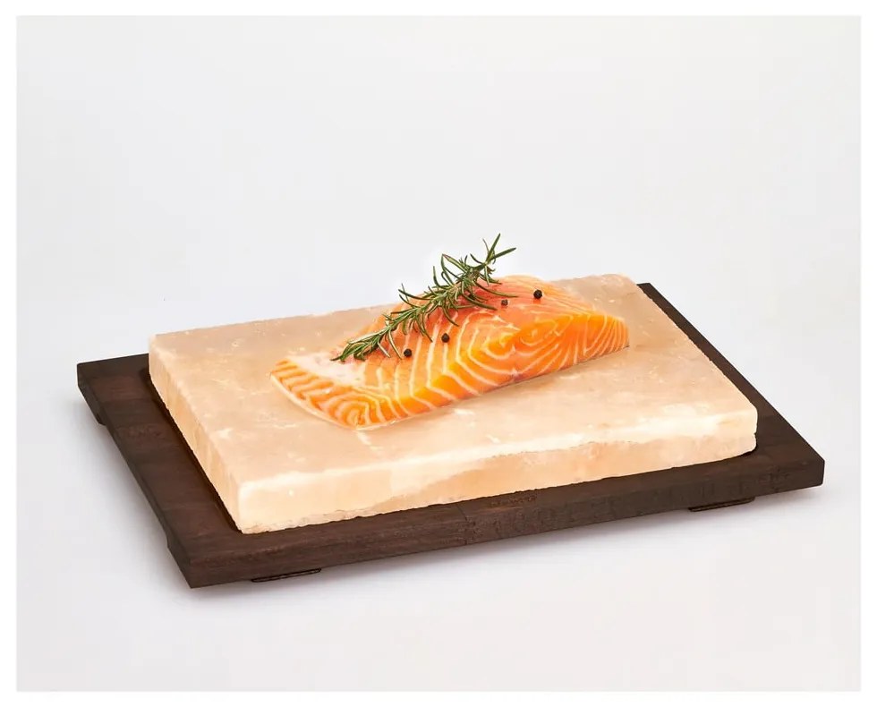 Servírovací podnos se solnou deskou Bisetti Salt Plate, 20 x 30 cm