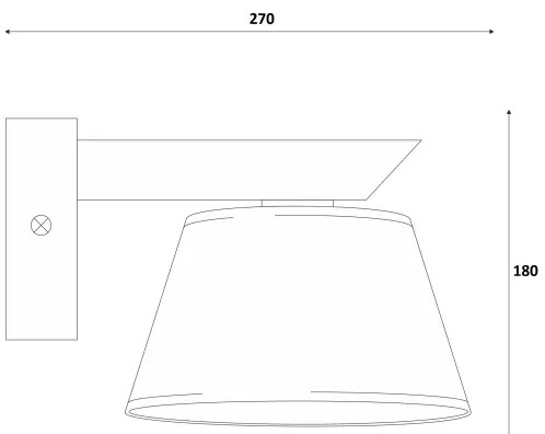 Nástěnné svítidlo ANTONIO 1xE14/40W/230V