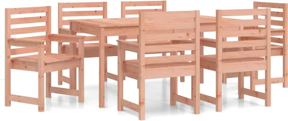7dílný zahradní jídelní set masivní dřevo douglasky 3154718