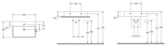 Isvea - Umyvadlo na desku PURITY 60x42 cm keramika/bílá
