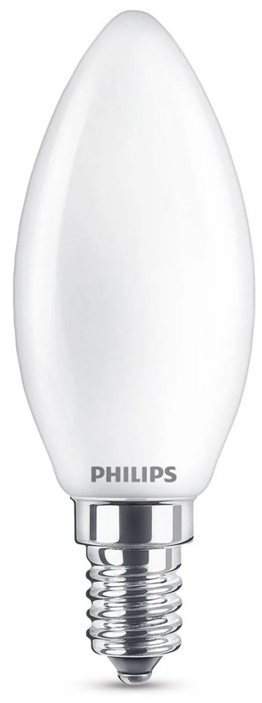 Philips LED žárovka-svíčka E14 B35 4,3W 827 opál