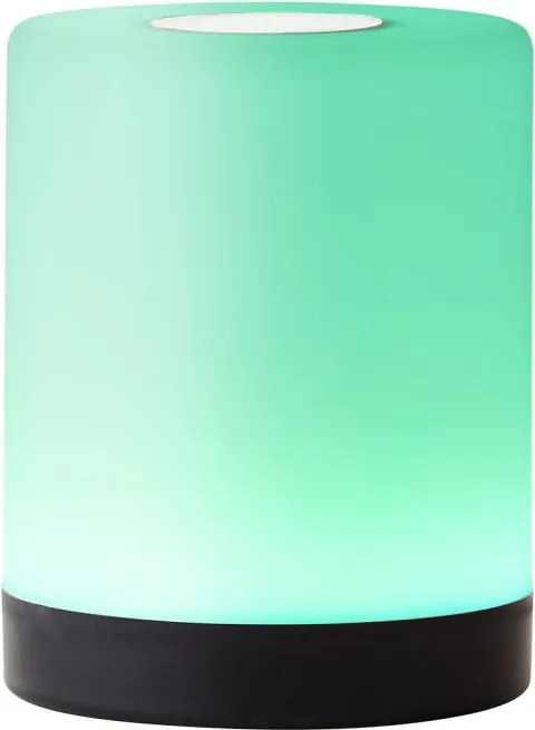 Brilliant G40955/06 AKU stolní lampa ARO RGB černý lem USB-A, IP44