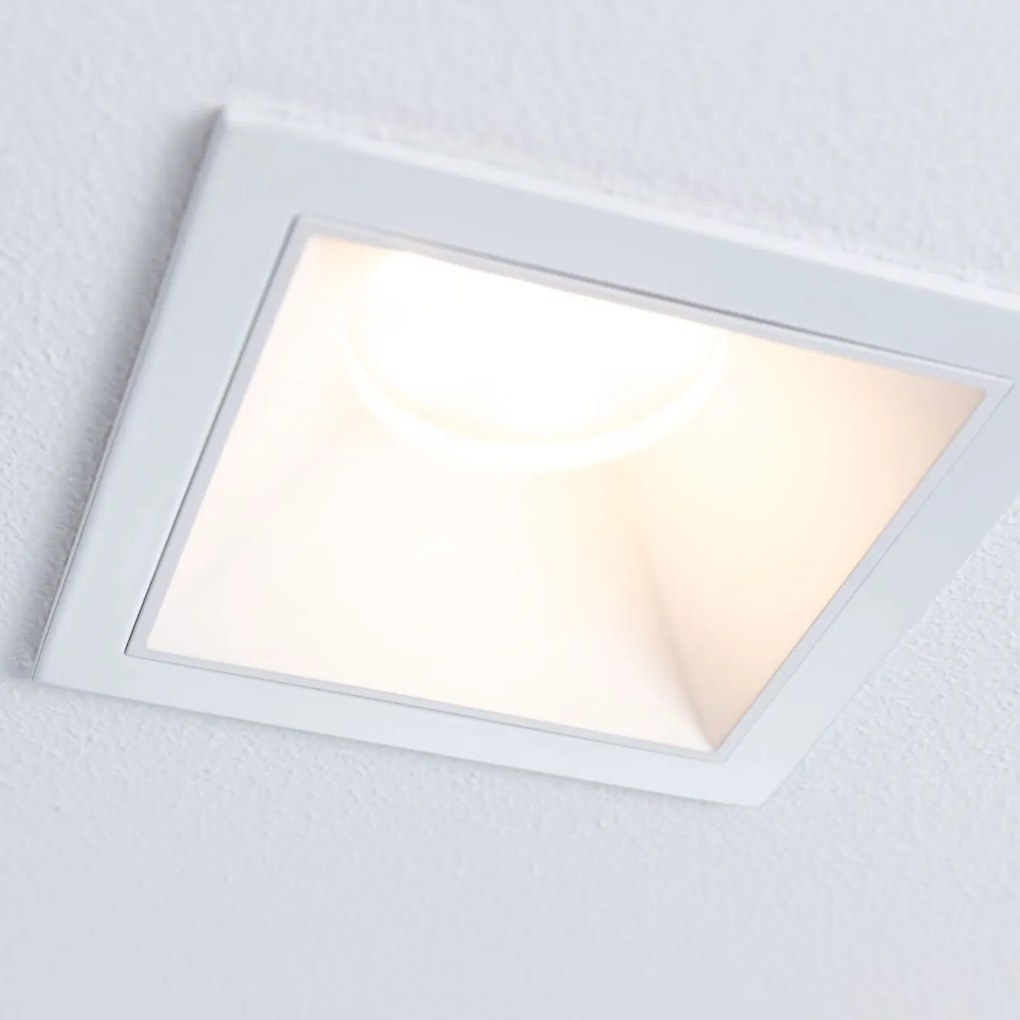 Paulmann 93126 Cole Coin, set bodovek v bílé úpravě, 3x6W LED 2700K tříkrokové stmívání, 8,8x8,8cm, IP44