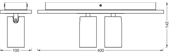 Ledvance - LED Bodové svítidlo DECOR MERCURY 2xGU10/3,4W/230V