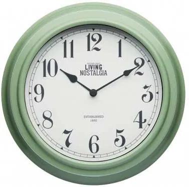 Nástěnné hodiny zelené 25,5 cm