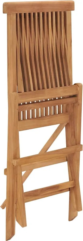 Skládací židle 8 ks, masivní teakové dřevo 3096592