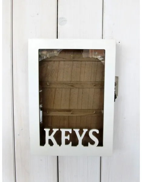 Dřevěná skříňka na klíče Keys HH0010