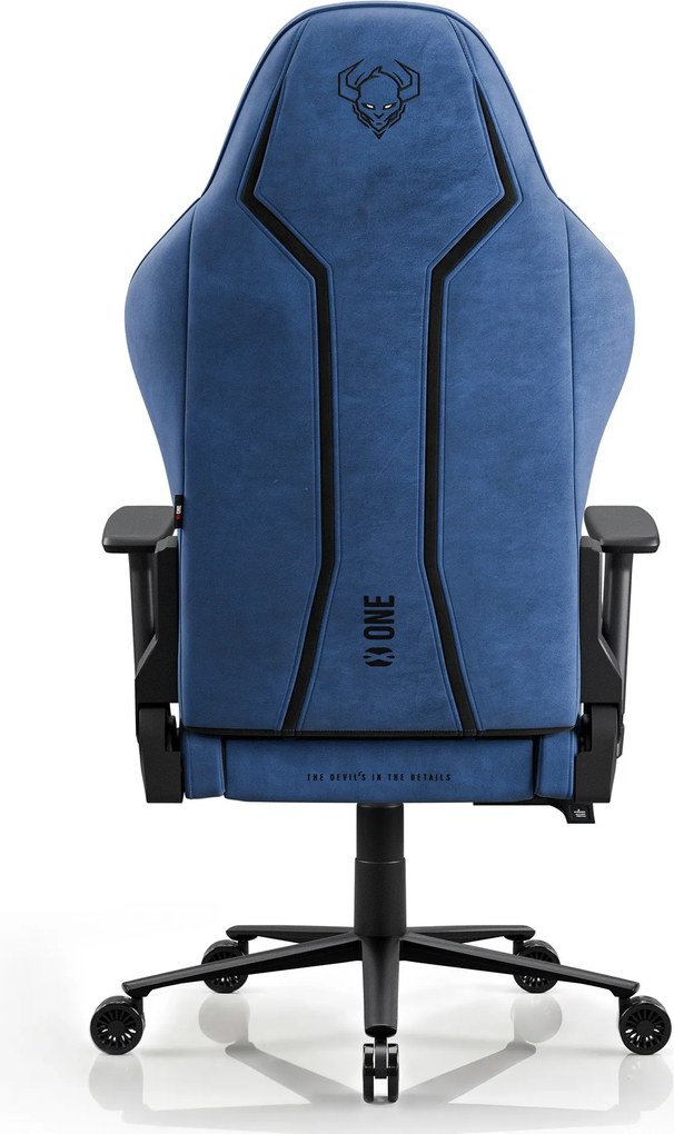Látková herní židle černý-modrý King Size: Diablo X-One 2.0 Night Blue