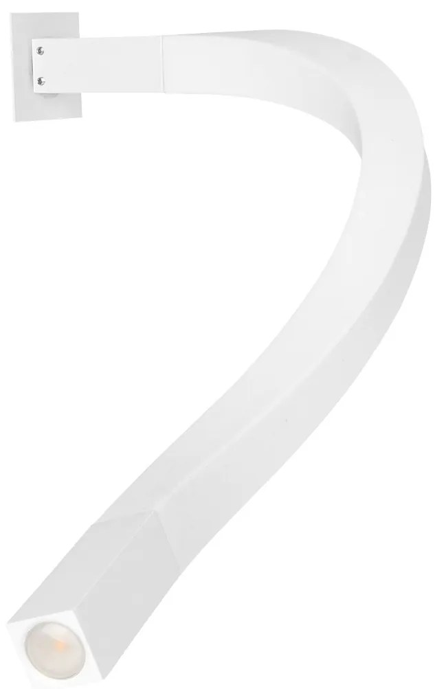 Linea Light 7229 Snake_W2, bílá flexibilní LEDka k posteli bez vypínače, 2W LED 3000K, délka 43cm