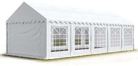 Zahradní Party stan 5x10m PVC PREMIUM Barva: Zeleno-bílá