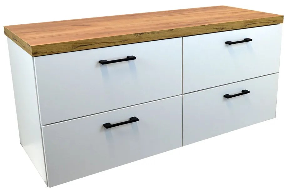 BPS-koupelny Koupelnová skříňka pod deskové umyvadlo Agria NEW 120-HD - bílá