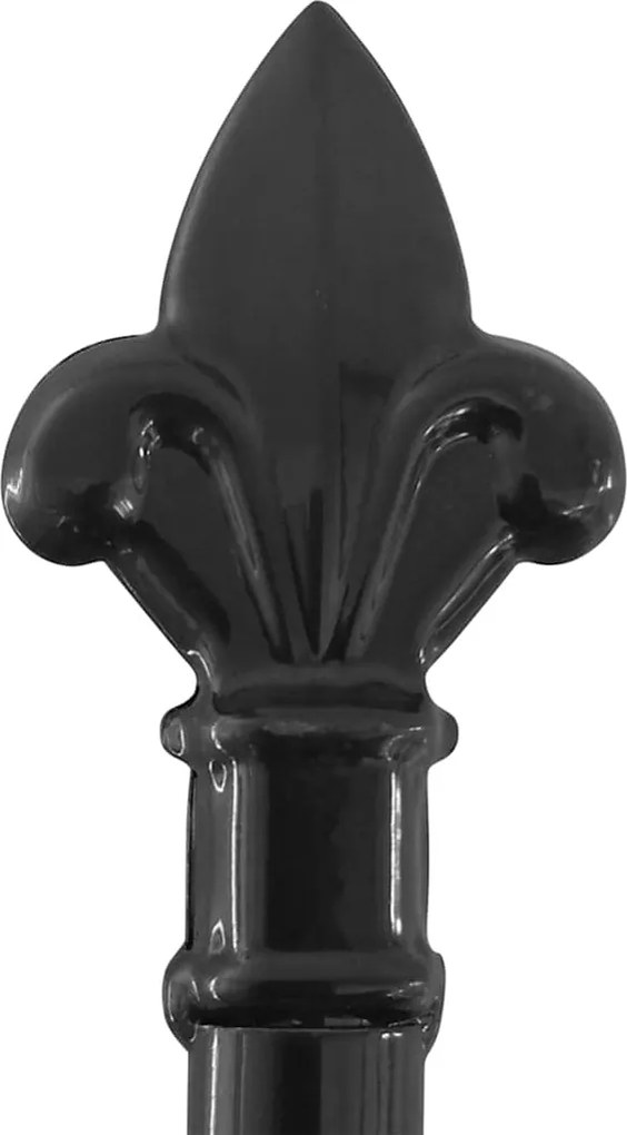 Dvoukřídlé plotové brány Woerden s kopím nahoře 400 x 199,5 cm 145740