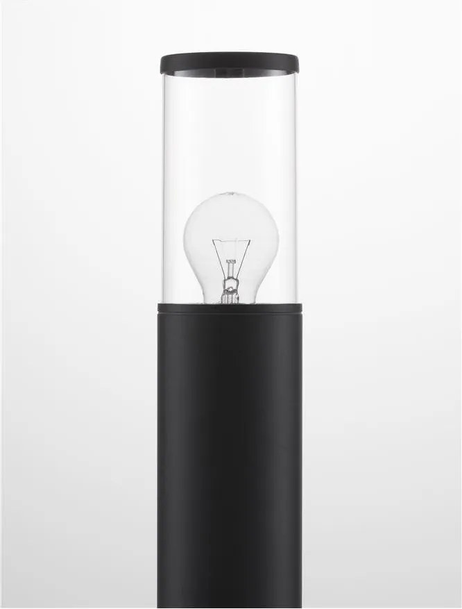 NV 9060183 Venkovní sloupkové svítidlo ZOSIA tmavě šedý hliník a čirý akrylový difuzor E27 1x12W 220-240V bez žárovky IP65 - NOVA LUCE