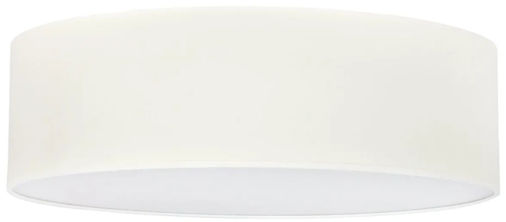 Stropní svítidlo Gaja, 1x krémové textilní stínítko, (bílé plexisklo), (fi 50cm)