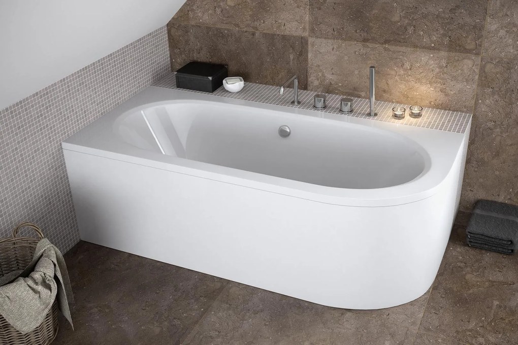 Besco AVITA 170 x 75 cm VANAVIT170L+OLVPINOZ vana vč. nožiček levá