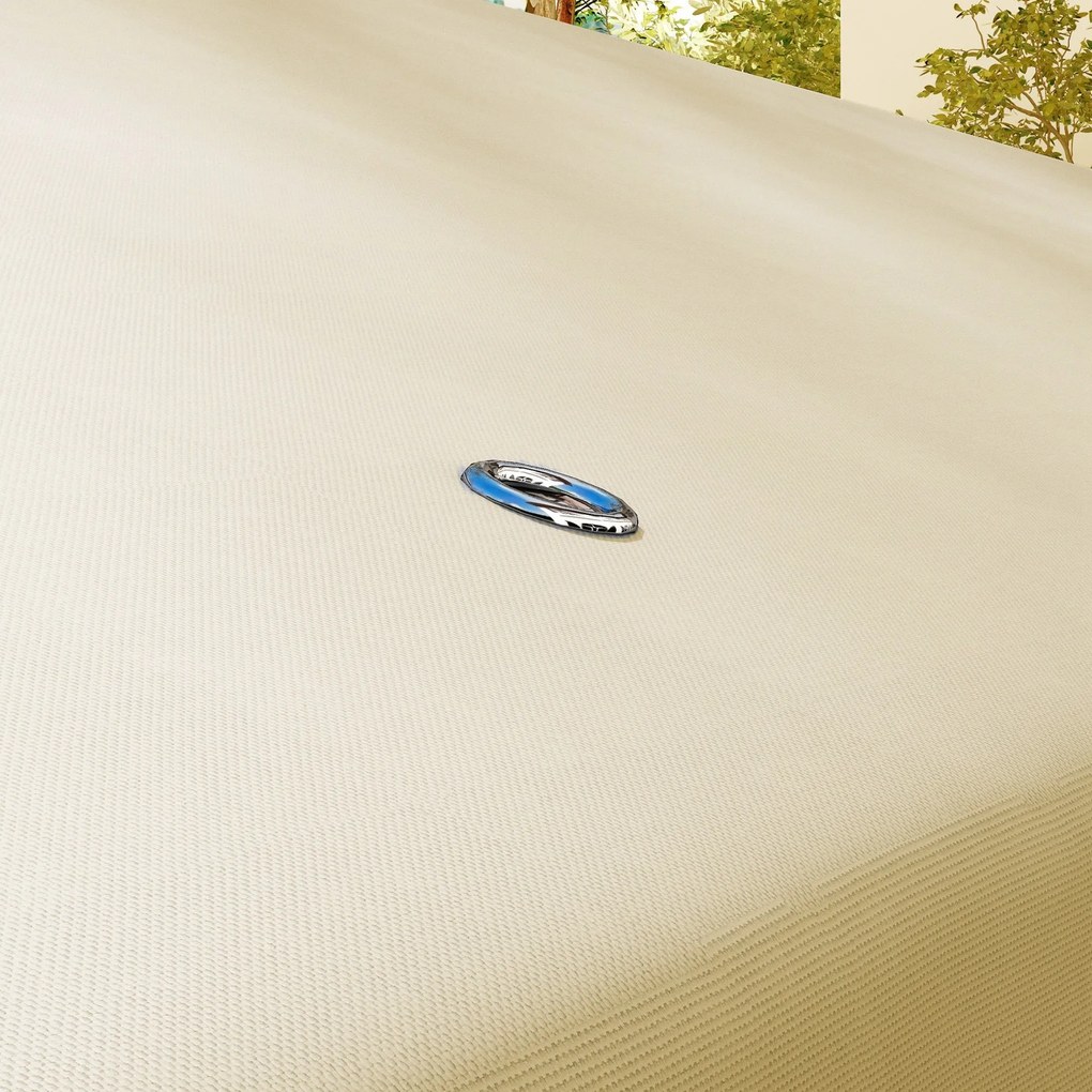 Náhradní plachta Outsunny pro altán s rozměry 3 x 3 m - Vysoce hustý polyester 170 g/m²