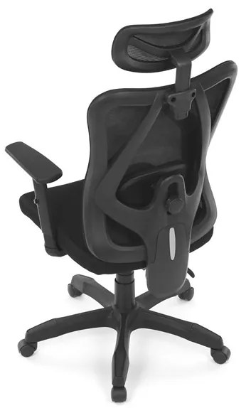 Ergonomická kancelářská židle ORVIN - černá síťovina Barva: černá