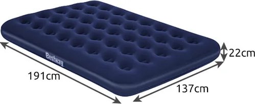 Dvojmatrace 191 x 137 x 22 cm BESTWAY 67002