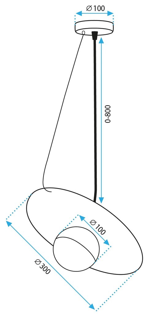 Toolight Stropní svítidlo APP1417-CP BLACK GOLD