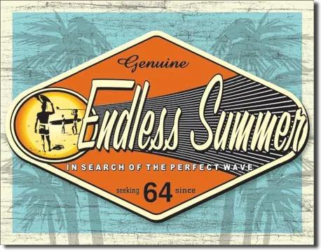 Plechová cedule Endless Summer - Genuine, 32x41cm