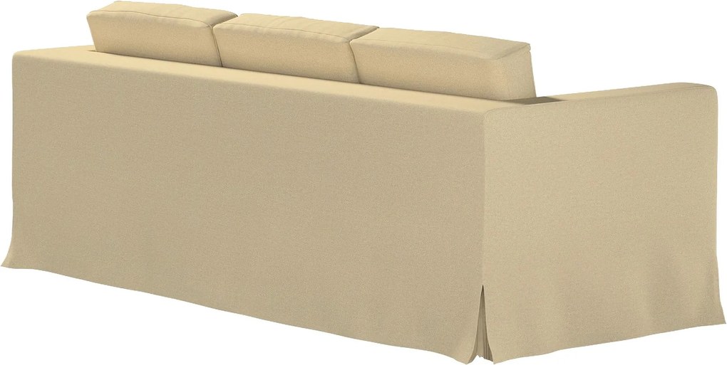 Potah na pohovku IKEA  Karlanda 3-místná nerozkládací, dlouhý barva zelená látka pletený vzor