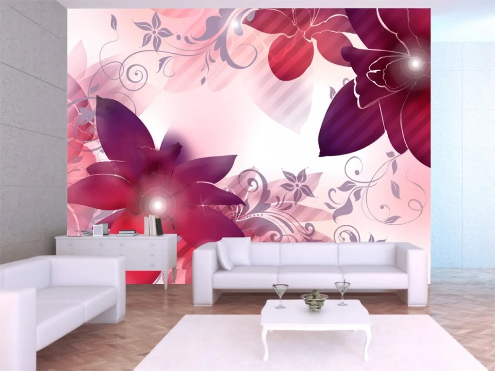 Tapeta květinová dekorace (150x116 cm) - Murando DeLuxe