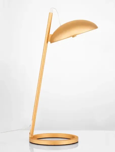 Designová stolní lampa Flute zlatá