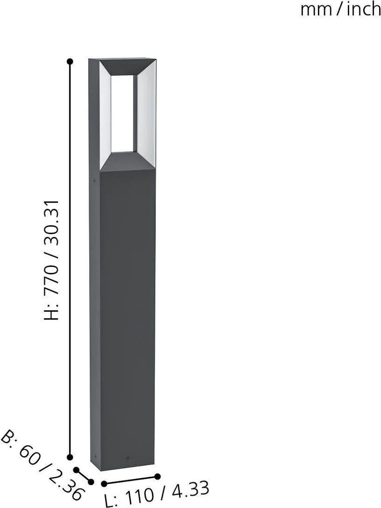 EG 98728 Venkovní stojací svítidlo RIFORANO 98728 - EGLO