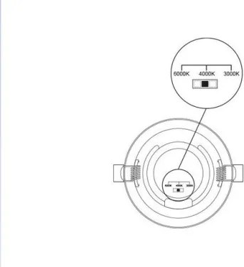 LED podhledové svítidlo Panlux DOWNLIGHT CCT ROUND IP44 12W černá PN22400010