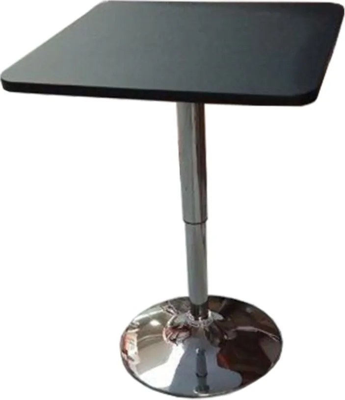 Barový stůl s nastavitelnou výškou, černá, FLORIAN